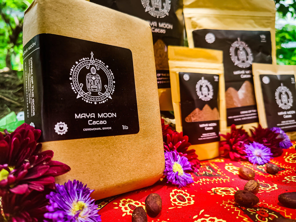 Maya Moon Cacao: 1lb Powder, Organic Ceremonial Cacao by Mayan Artisans ...