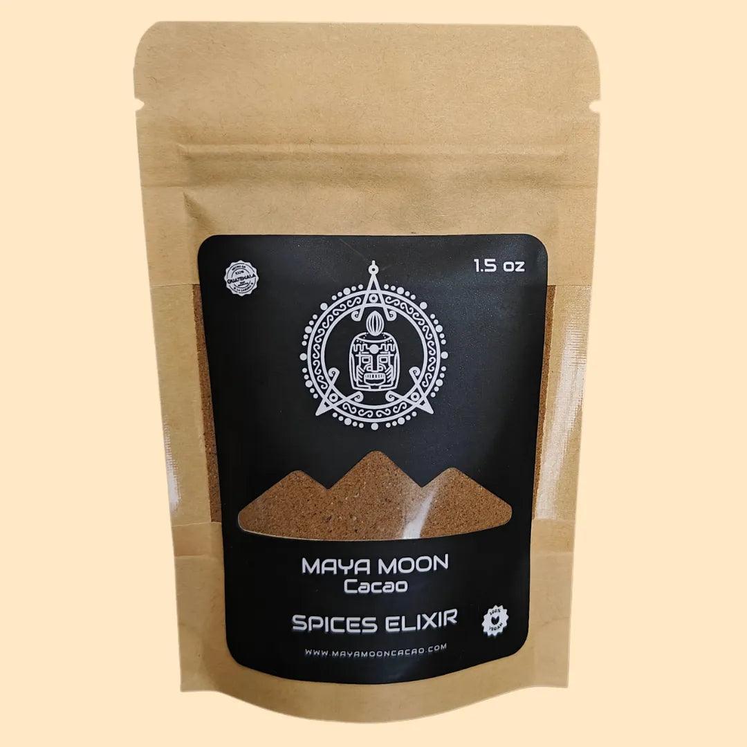 Organic Spices Elixir for Ceremonial Cacao – Enhance Flavor & Wellness – Maya Moon Cacao